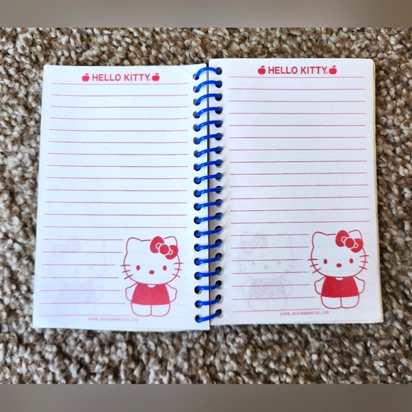 Sanrio | Office | Vtg Hello Kitty Mini Sprial Holographic Notebook ...